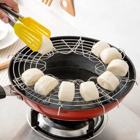 Stainless Steel Semicircle Steam Rack Drain Oil Filter Rack Kitchen ...