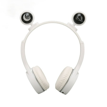 Kids Headphone, Leather Ear Cups Kids Headset Volume Control For Home ...