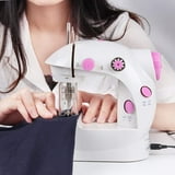 Mini Sewing Machine, Portable Adjustable 2-Speed Double Thread Sewing ...