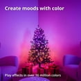 7ft Pre-Lit Twinkling Christmas Tree with RGB LED Lights - Perfect ...