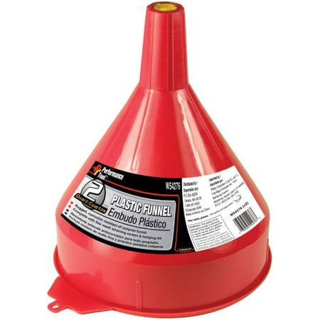 Performance Tool W54276 Funnel Round; 2 Quart Capacity; Red; Plastic ...