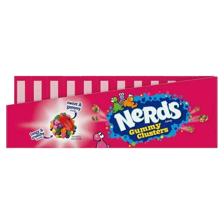 Nerds Gummy Clusters Candy Theater Box 3 Oz 12 Count Nerds Gummy
