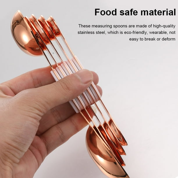 relayinert 5 Pieces Stainless Steel Measuring Scoops Dual Head Cooking ...