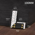 Zeiwohndc Strong 90 Degree Angles Rulers Clear Scale for Accurate ...