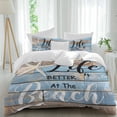 4 Piece Duvet Cover Set Cal king, Starfish Summer Beach Better Life ...