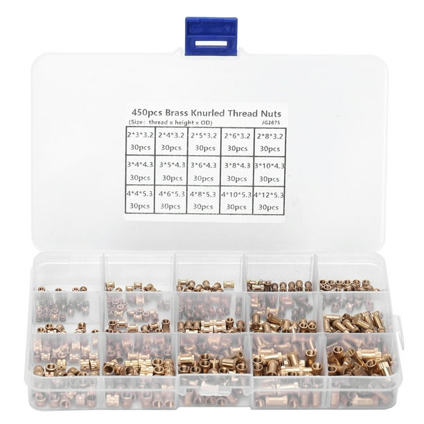 Tuerca de inserción, 450 piezas Tuerca de inserción Rosca Tuerca de ...