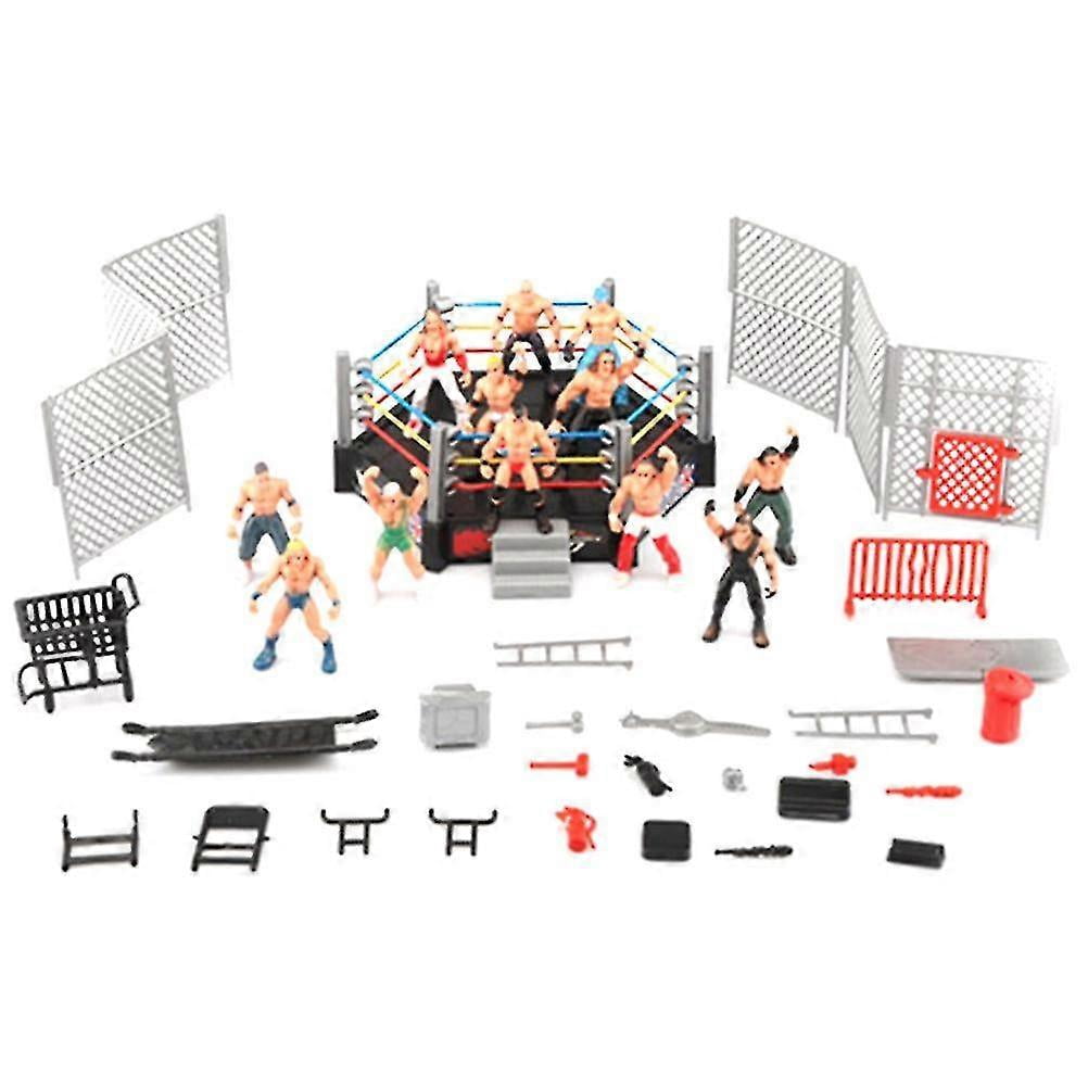 Click here for Dfrg 32 Pcs Mini Wrestling Playset With Mini Actio... prices