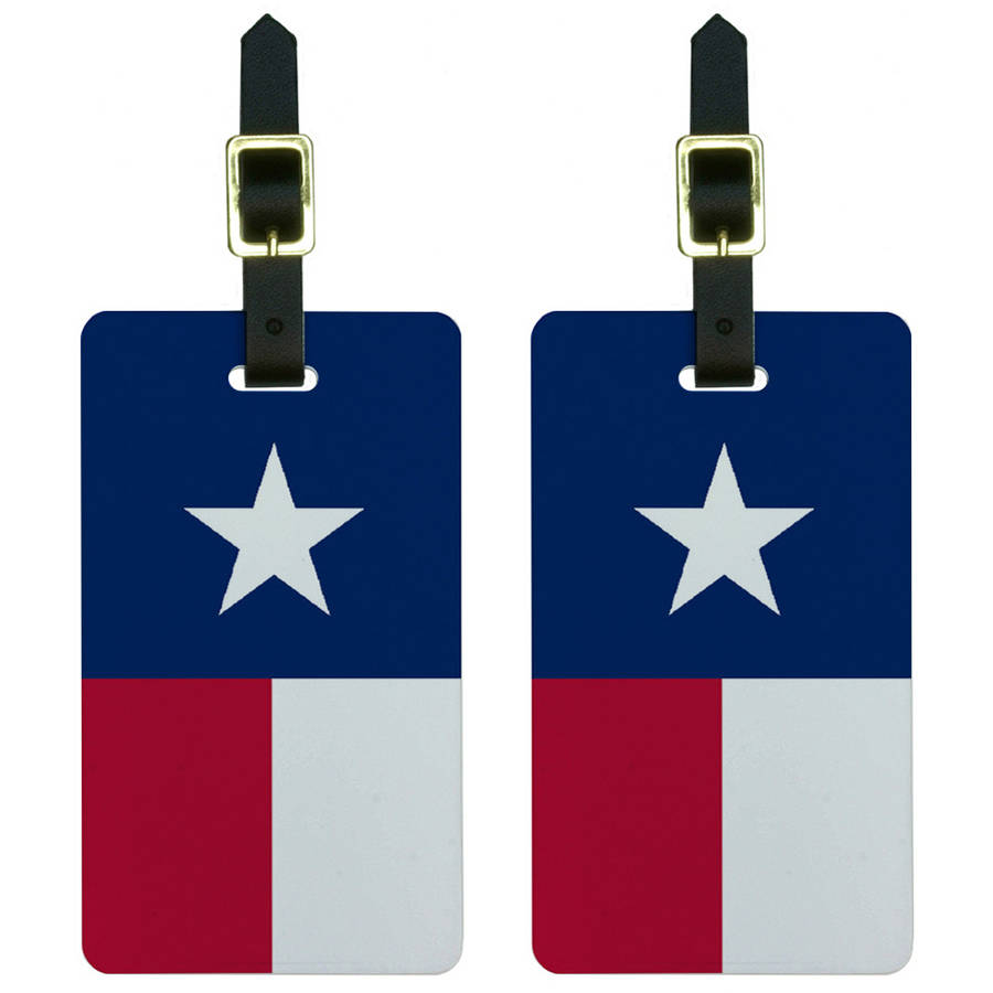 Texas Flag Luggage Tags Suitcase Carry-On ID, Set of 2 - Walmart.com