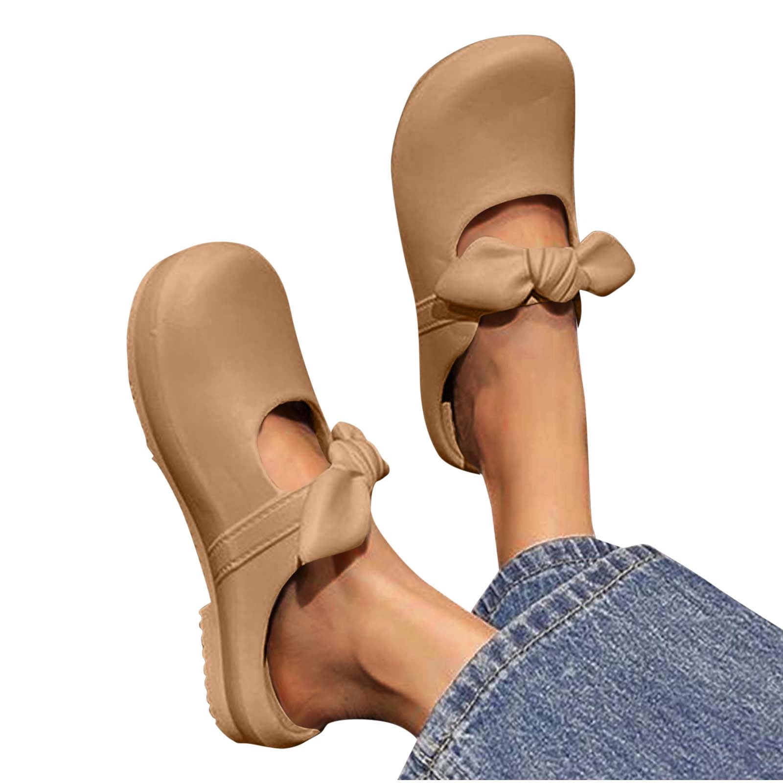 Click here for Unbranded Clogs For Women Mules Sandals Bow Flat C... prices