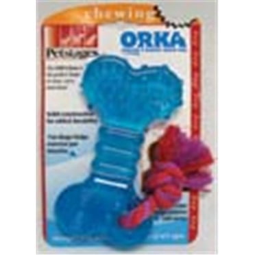 Petstages Mini Orka Dog Bone Chew Toy, Multicolor, Rubber, for Puppies ...