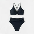 High Waisted Bikini Sets for Women 2-Piece Push Up Twist Bras and ...