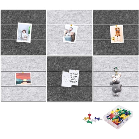 IGUOHAO Felt Pin Board for Bedrooms Office Home, Bulletin Boards Square ...