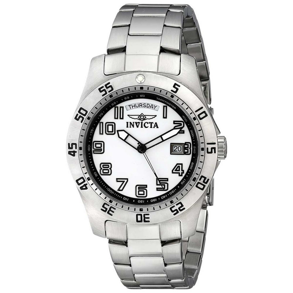 Invicta - Invicta Men's 5249W Specialty White Dial Stainless Steel ...