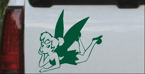 Tinkerbell Laying Car or Truck Window Decal Sticker - Walmart.com