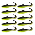 awjaisca 10Pcs Fishing Bait with Curved Tail Realistic Looking Vibrant ...