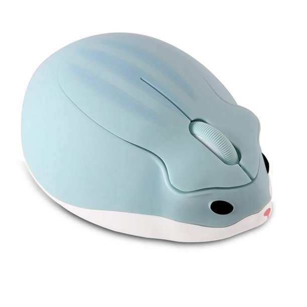 Wireless Mouse Cute Hamster Shaped Computer Mouse 1200DPI(Blue ...