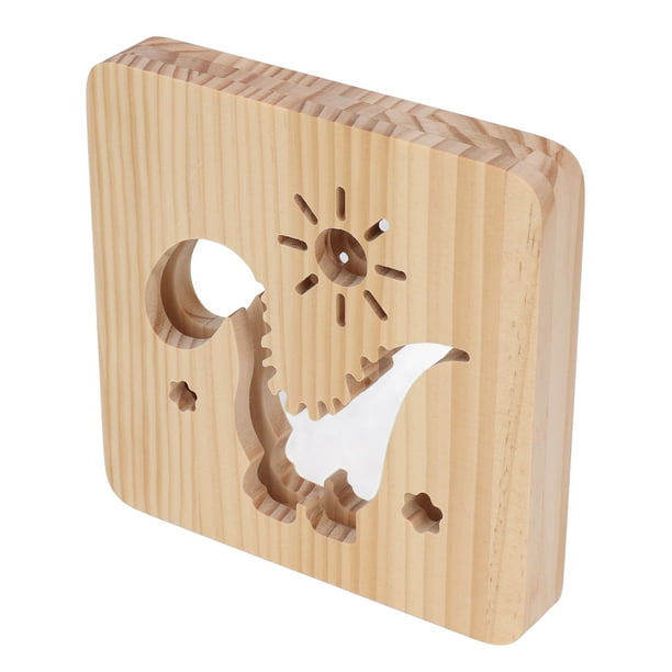 Wood Carving Lamp, USB Powered Energy Saving 3D Wooden Lamp For Living ...