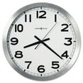 Howard Miller Round Wall Clock, Silver, 15.75 in., Brushed Aluminum ...