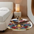 250 Years of Freedom Round Living Room Rugs 5 ft, Bald Eagle Bell ...