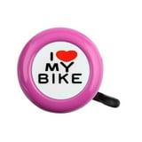 Sunlite Bicycle I Love My Bike Classic Chrome Bell w/ Handlebar Mount ...