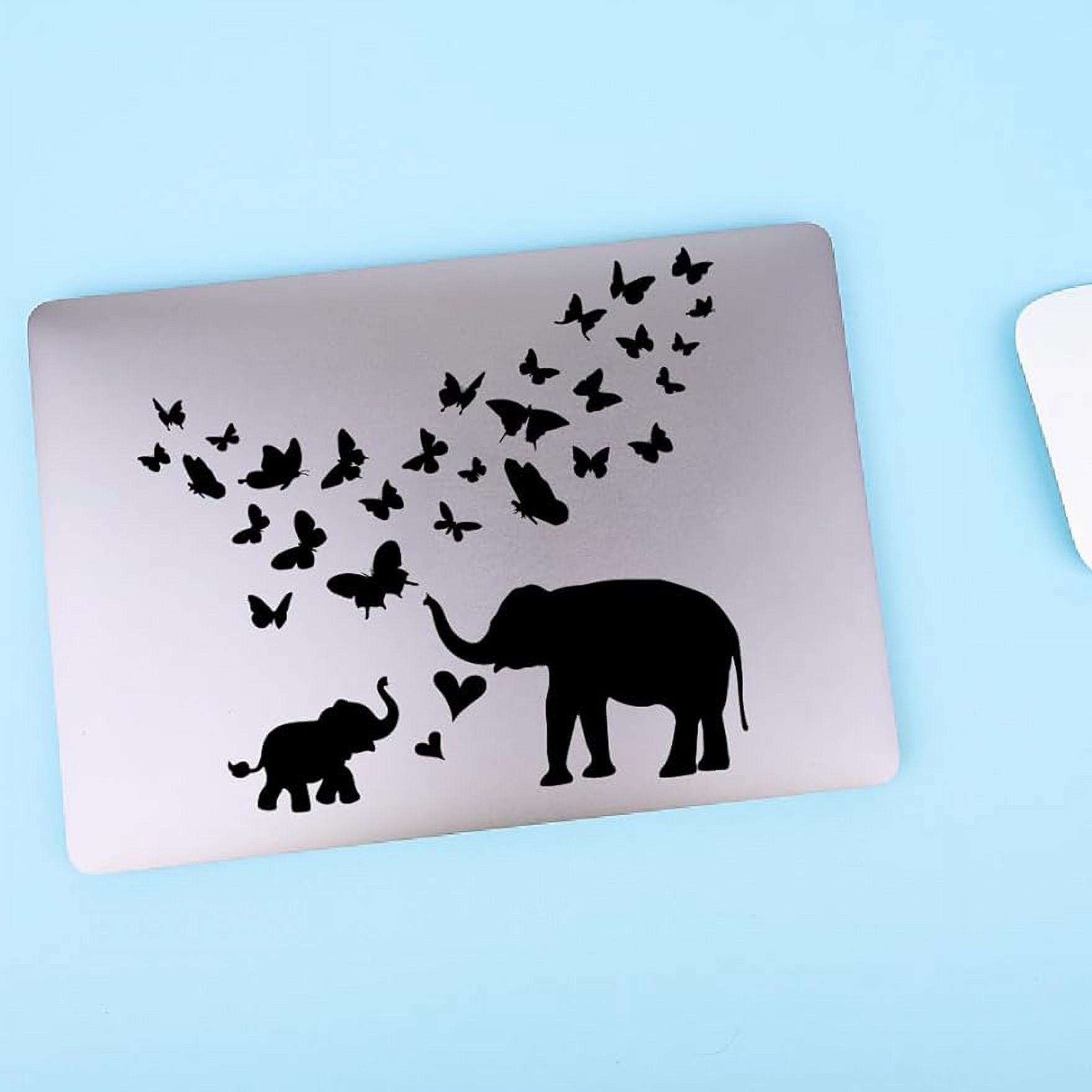 Pegatina de elefante para ordenador, decoración para tableta y PC ...