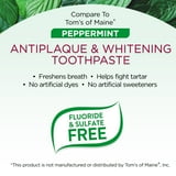 Equate Beauty Antiplaque & Whitening Toothpaste, Peppermint, 5.5 oz ...
