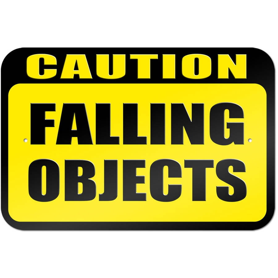 Caution Falling Objects Sign - Walmart.com