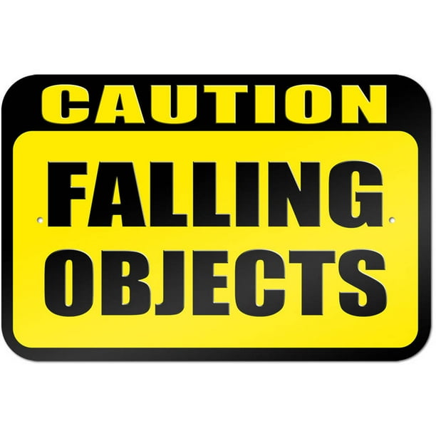 Caution Falling Objects Sign - Walmart.com