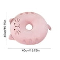 Cute Cat Shape Round Foam Seat Cushion with Zipper Design, Removable ...