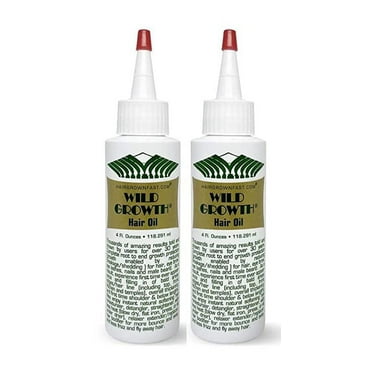 Wild Growth Hair Oil 4 Oz, Softens and Detangles, Reduces Split Ends ...