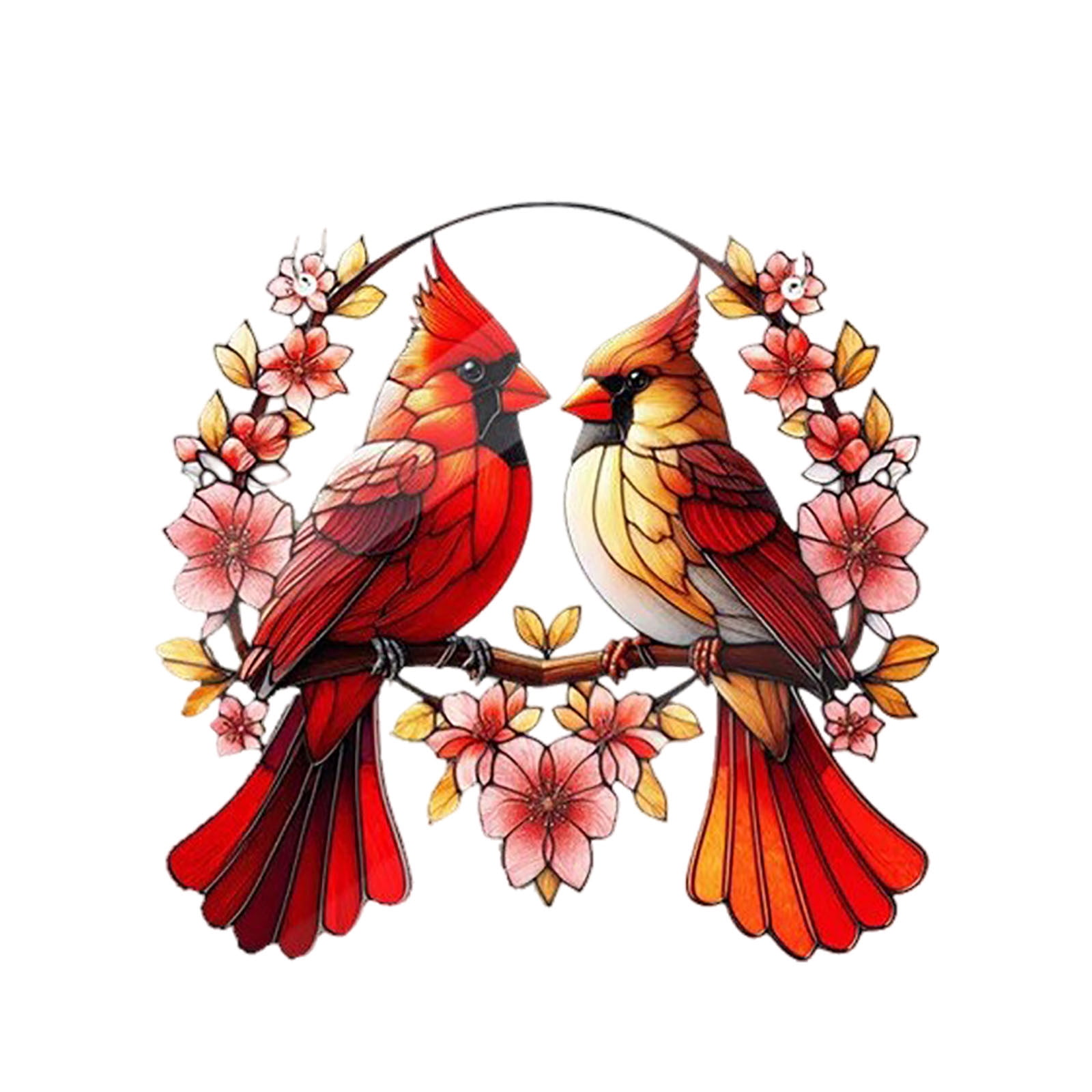 fsxdhpcsgfc Red Bird For Window Hanging Indoor Windows Portable For ...