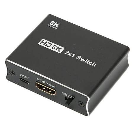Video Splitter, HD Multimedia Interface Switch 2 In 1 Out Stable 8K At ...