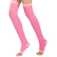 Travelwant Compression Stockings for Women, Thigh High Length, Open Toe ...