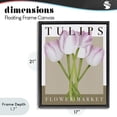 Stupell Industries Tulips Flower Market Black Framed Floater Canvas ...