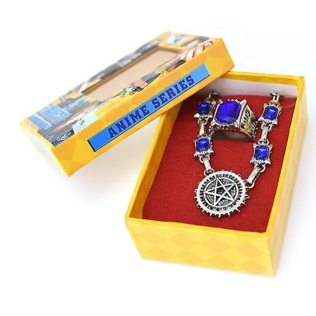 Black Butler Sebastian Steward Eagle Necklace Ring Anime Set | Walmart ...