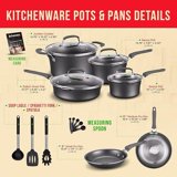 Pots and Pans Set Non-Stick Professional Home Kitchenware - 14 Pieces ...