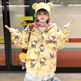 Cartoon Hello Kitty Zipper Hooded Hoodie Fall/winter Kawaii Anime Y2K ...