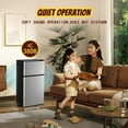 Tacool Small Mini Fridge, Top Freezer, Dual Door Refrigerator, 2.4 Cu ...