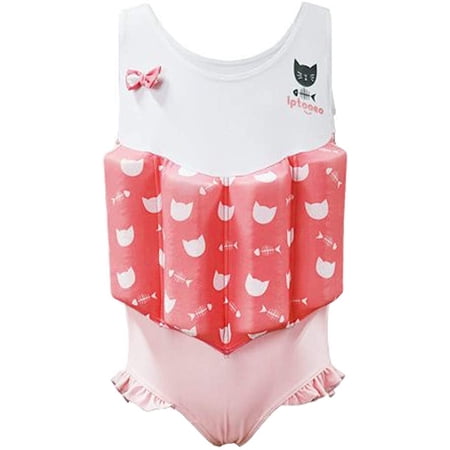 Girls Float Suit Floating Swimwear Kids One Piece Buoyancy Swimsuit ...