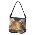 Christmas Birds Trees Snow Women's Tote Bag Convertible Handbags Hobo ...
