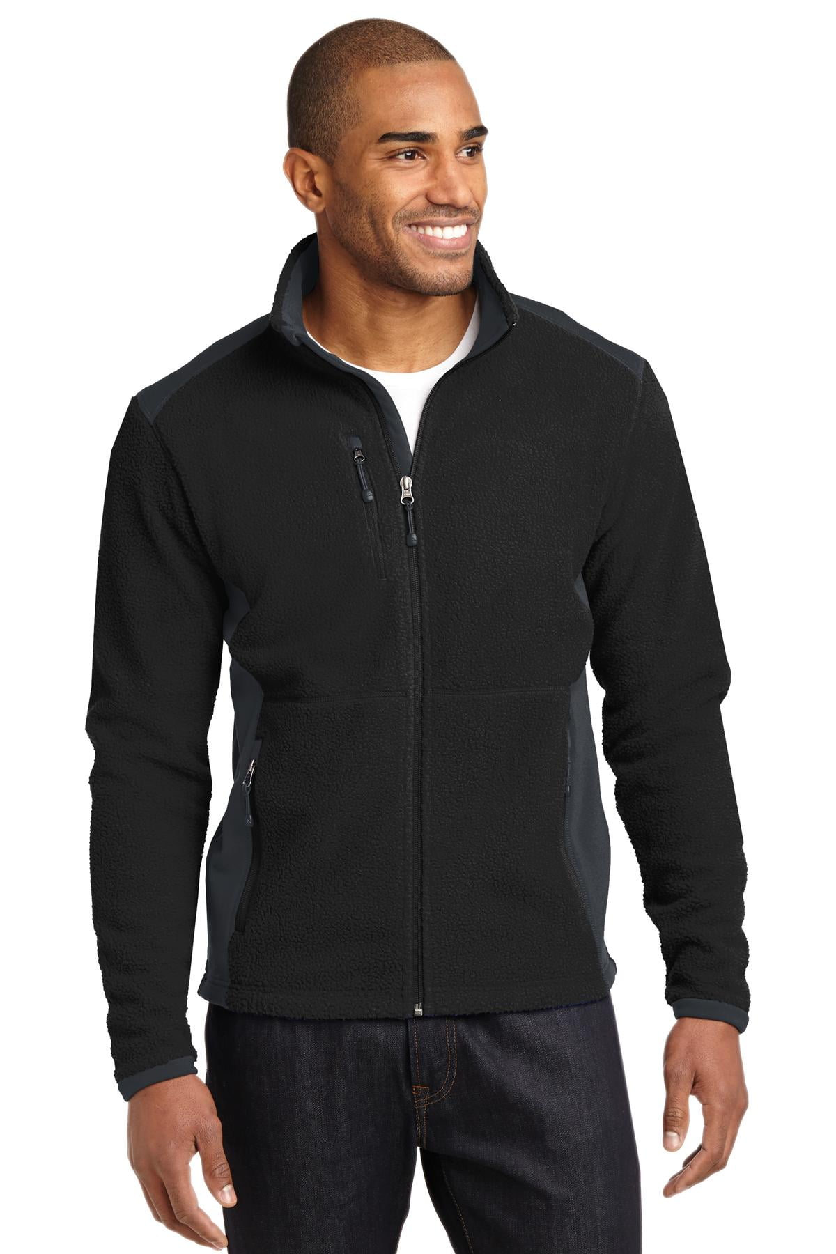 DISCONTINUED Eddie Bauer Full-Zip Sherpa Fleece Jacket. EB232 - Walmart.com