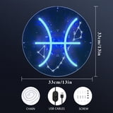 Zodiac Horoscope Sign - Pisces Neon Signs for Wall Decor，Constellation ...