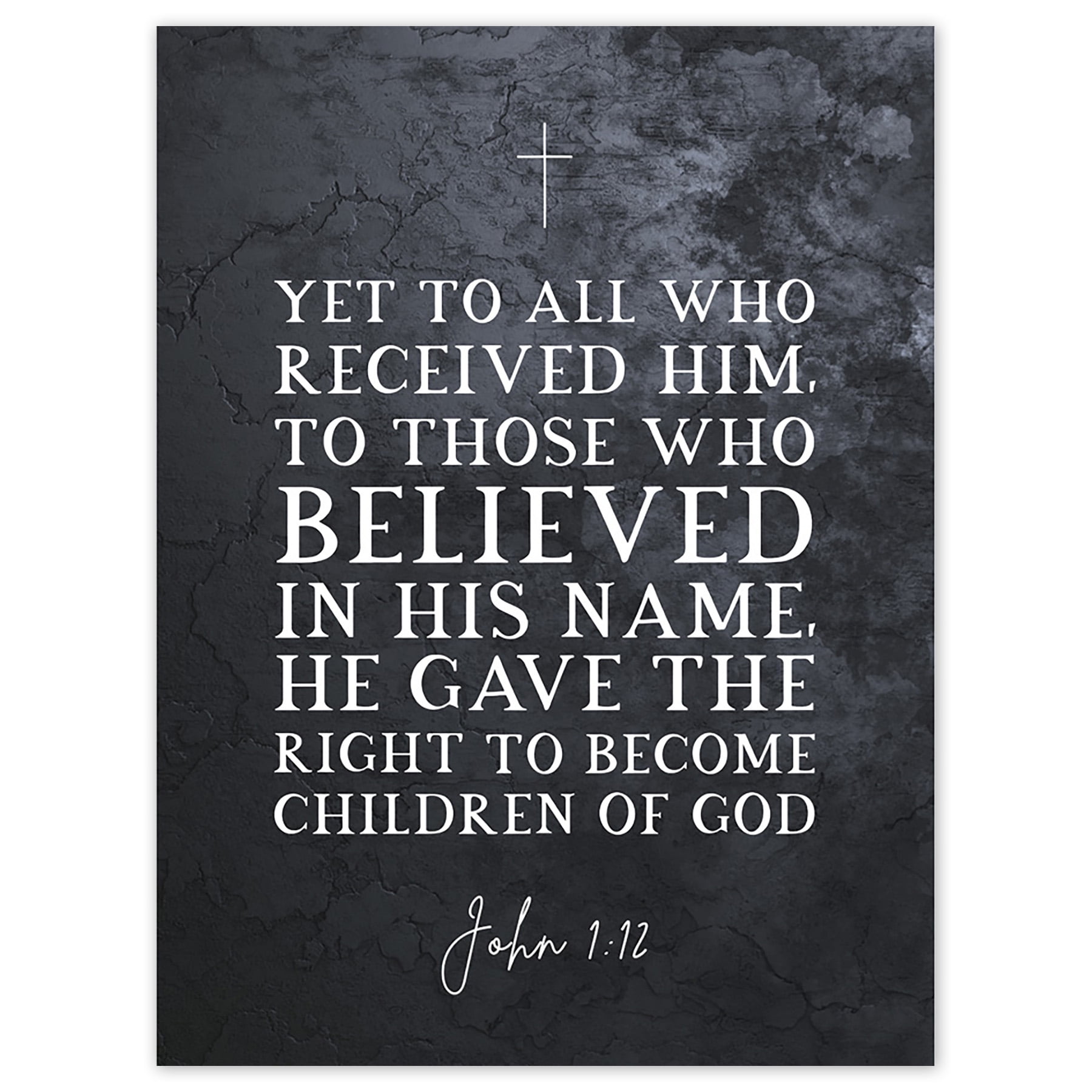 John 1:12 Belief The Right To Become Children Of God Christian Bible Verse Quote Scripture ...