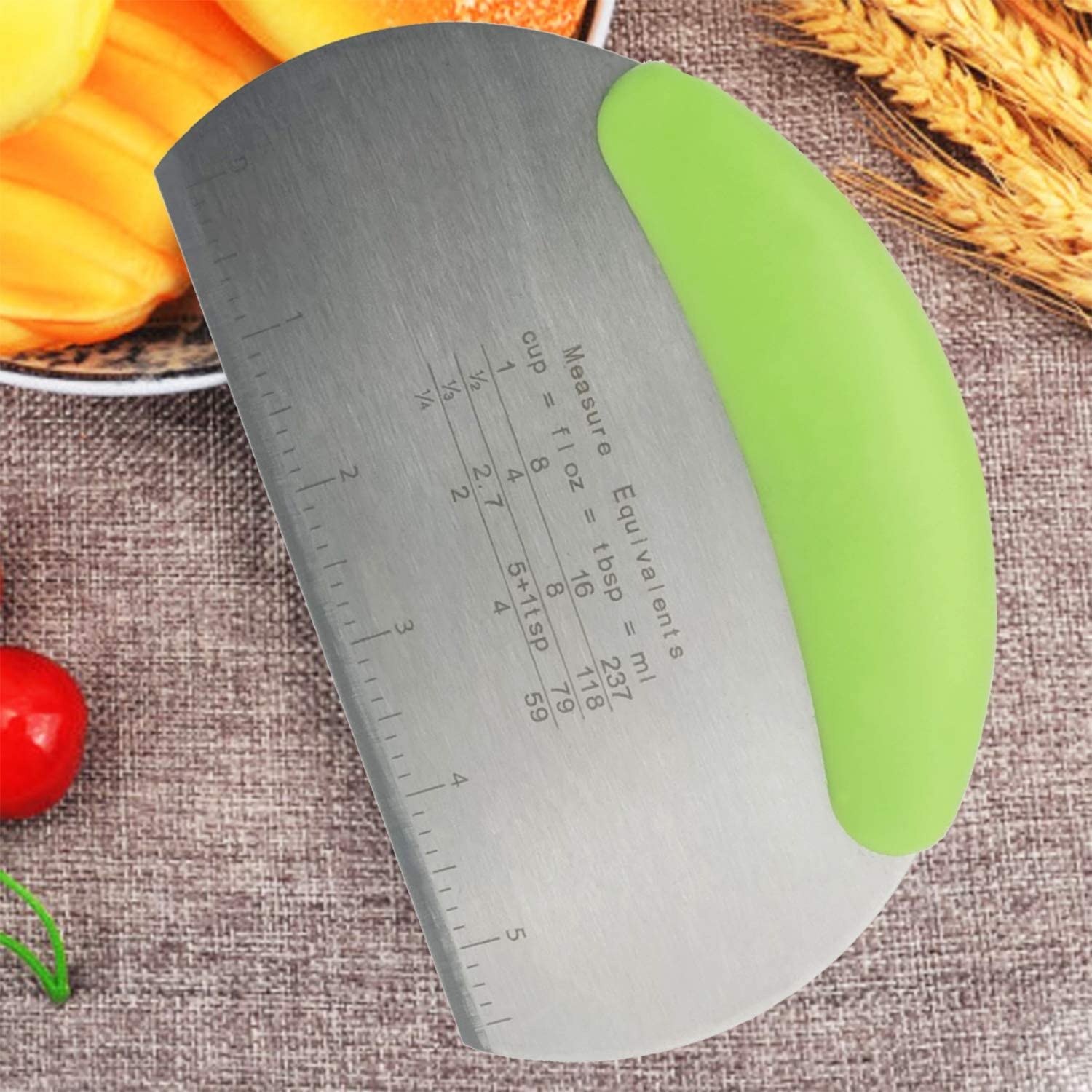 1 pcs Dough Pastry Scraper Chopper/Stainless Steel Dough Scraper Cutter ...