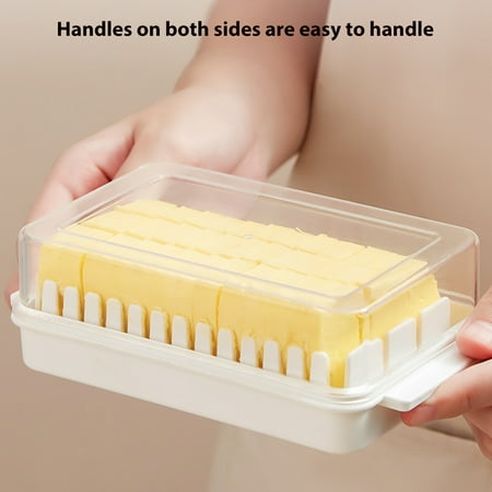 Butter Dish with Lid for Countertop Storing Butter Plastic Butter ...
