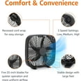 20" 3-Speed Box Fan with Carry Handle, 5-Blade, 67W, Black - Walmart.com