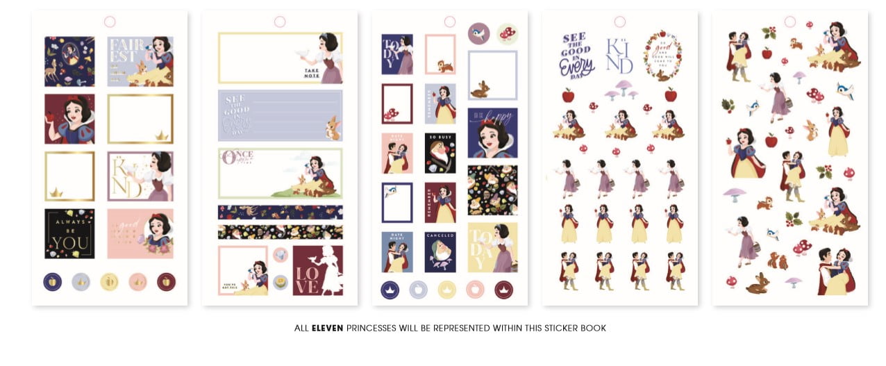 The Happy Planner® Disney Sticker Sheet Pad, Mini Princess Plans, 60 ...