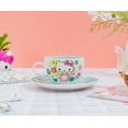 Sanrio Hello Kitty Floral Bone China Teacup and Saucer Set | Holds 7 ...