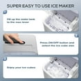 Auseo Portable Ice Maker Machine, Fast Making, Easy Clean, for Kitchen ...