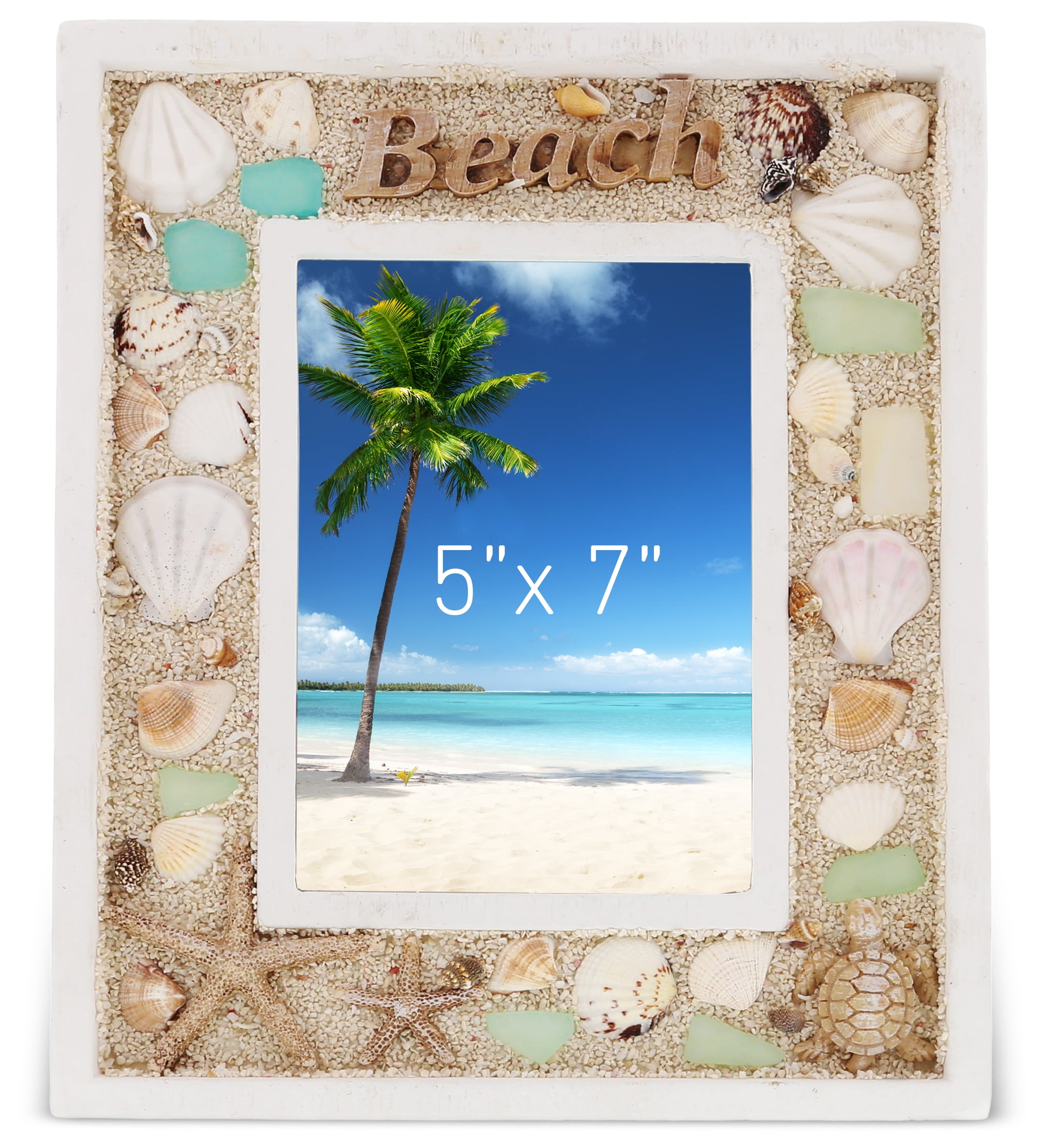 CoTa Global Oceanic 5x7 Beach Picture Frame - Beautiful Decor Accent ...